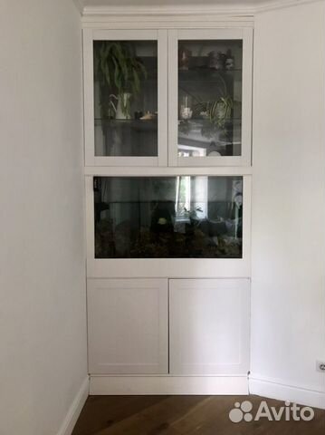 Аквариум с тумбой-шкафом б/у