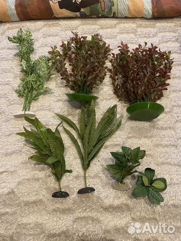 Искусственные растения аксессуары для аквариума